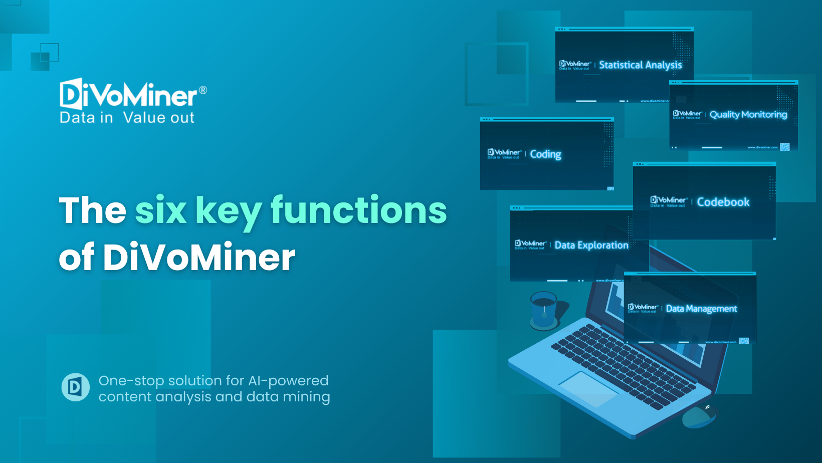 The Six Key Functions Of DiVoMiner - Content Analysis Platform DiVoMiner